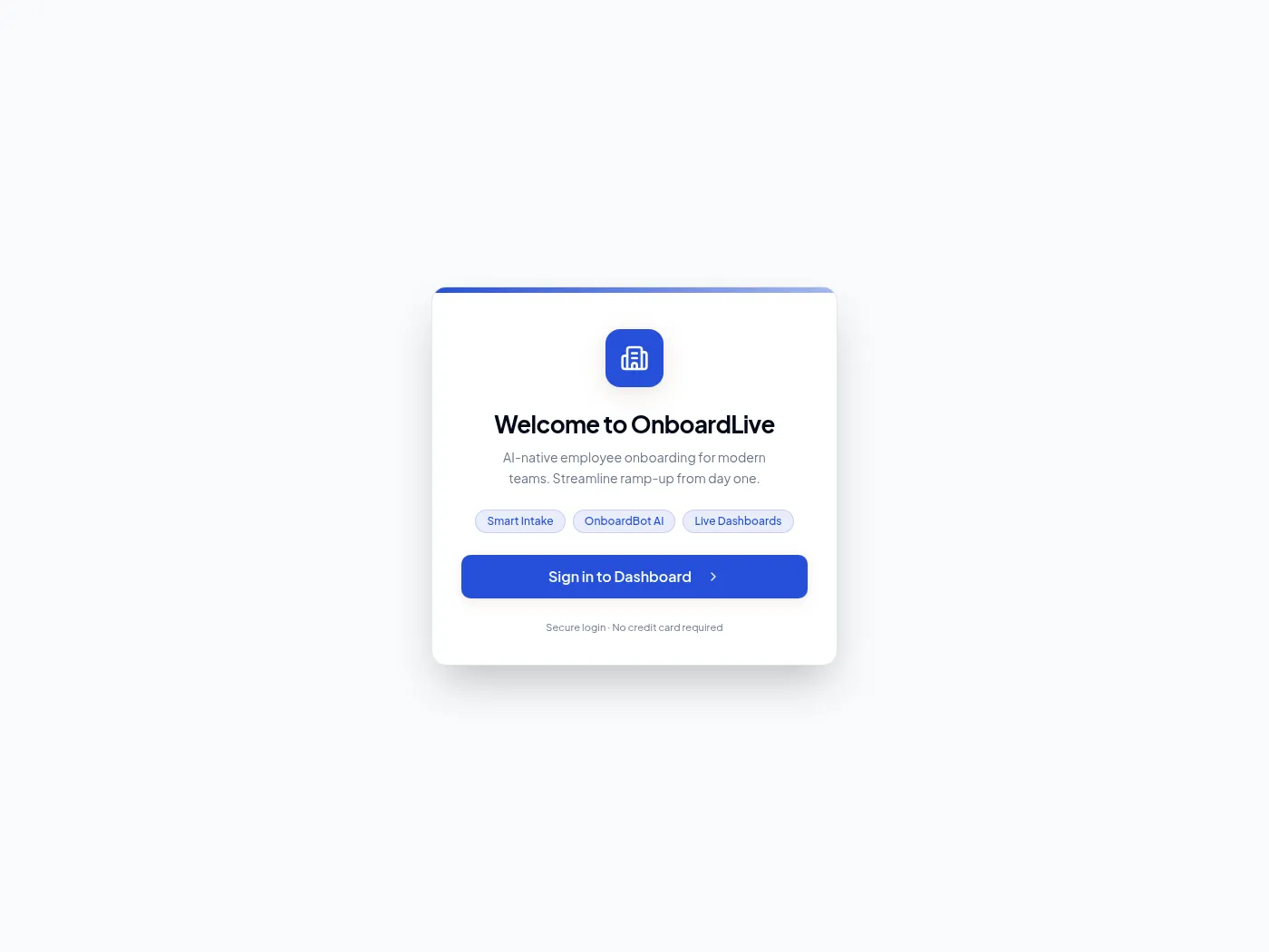 OnboardLive AI Onboarding Hub