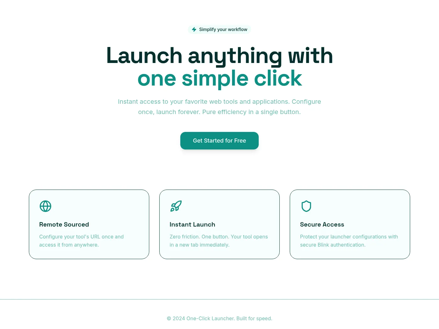 One-Click Launcher
