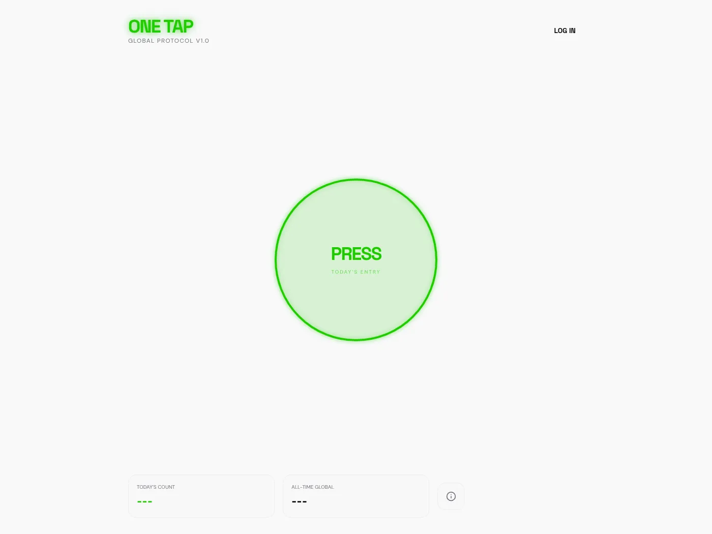 ONE TAP Button Game