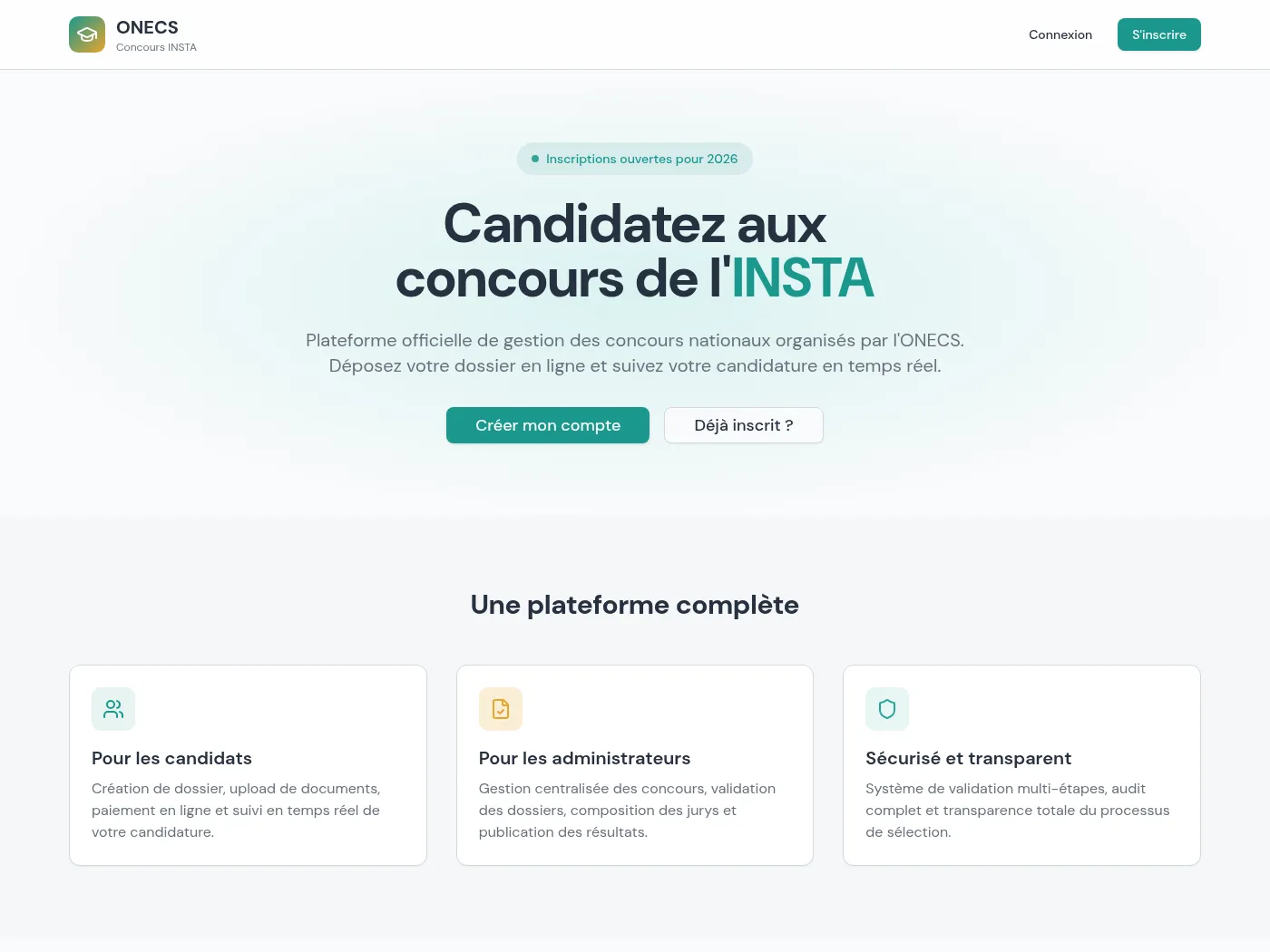 Concours ONECS Manager