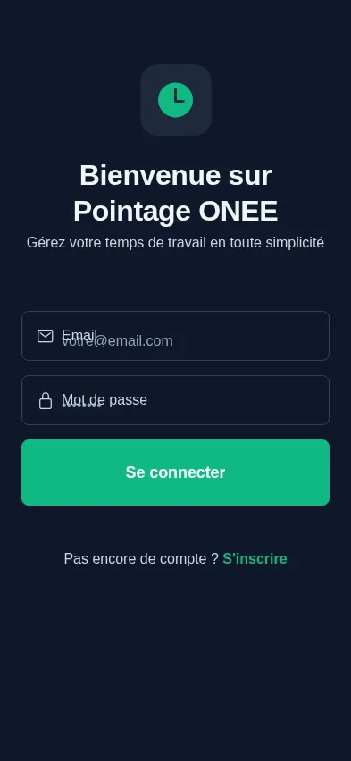 Pointage ONEE Time Tracker