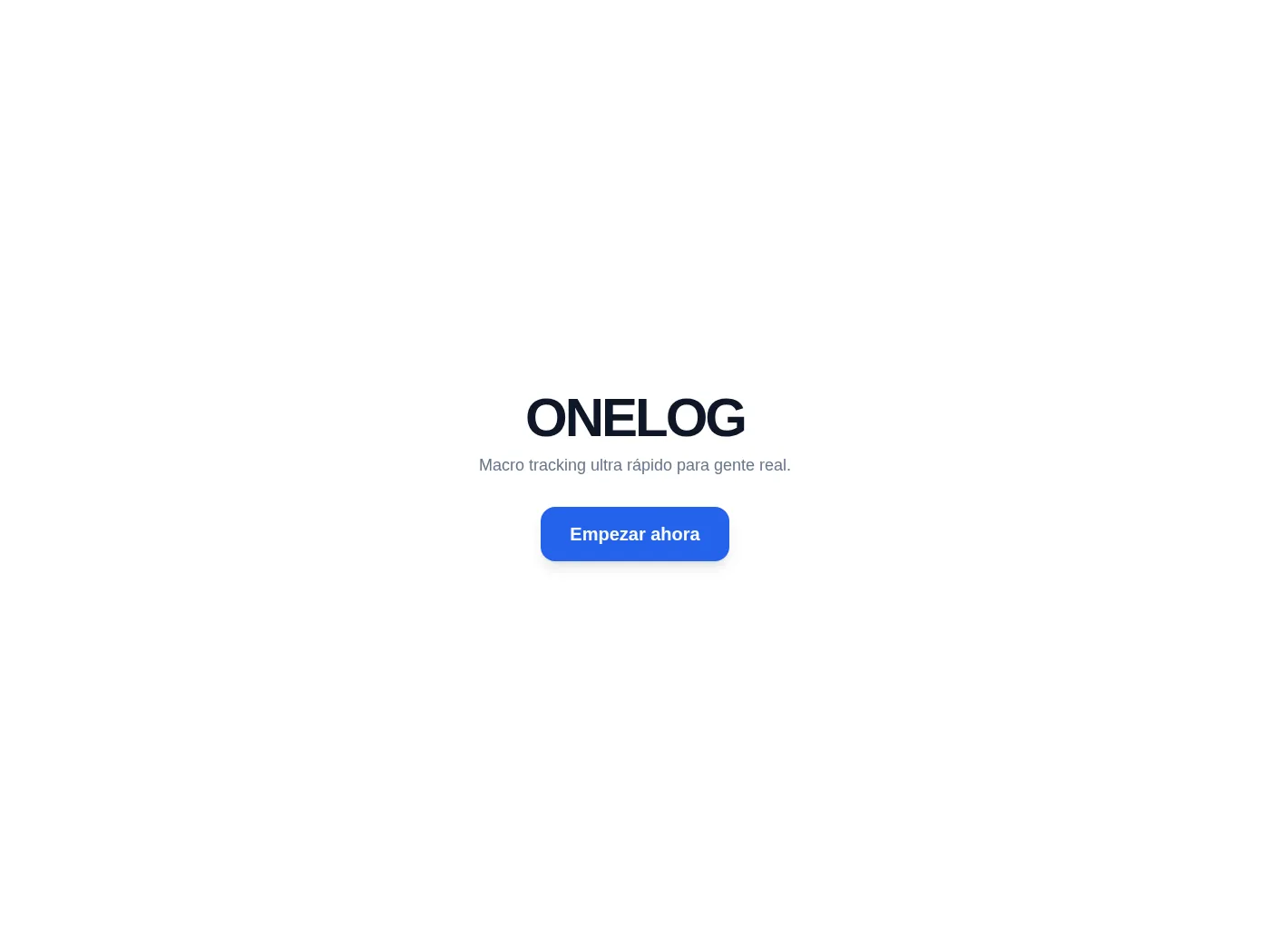 ONELOG Macro Tracker