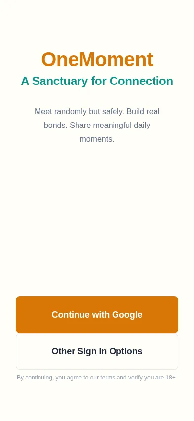 OneMoment Social App