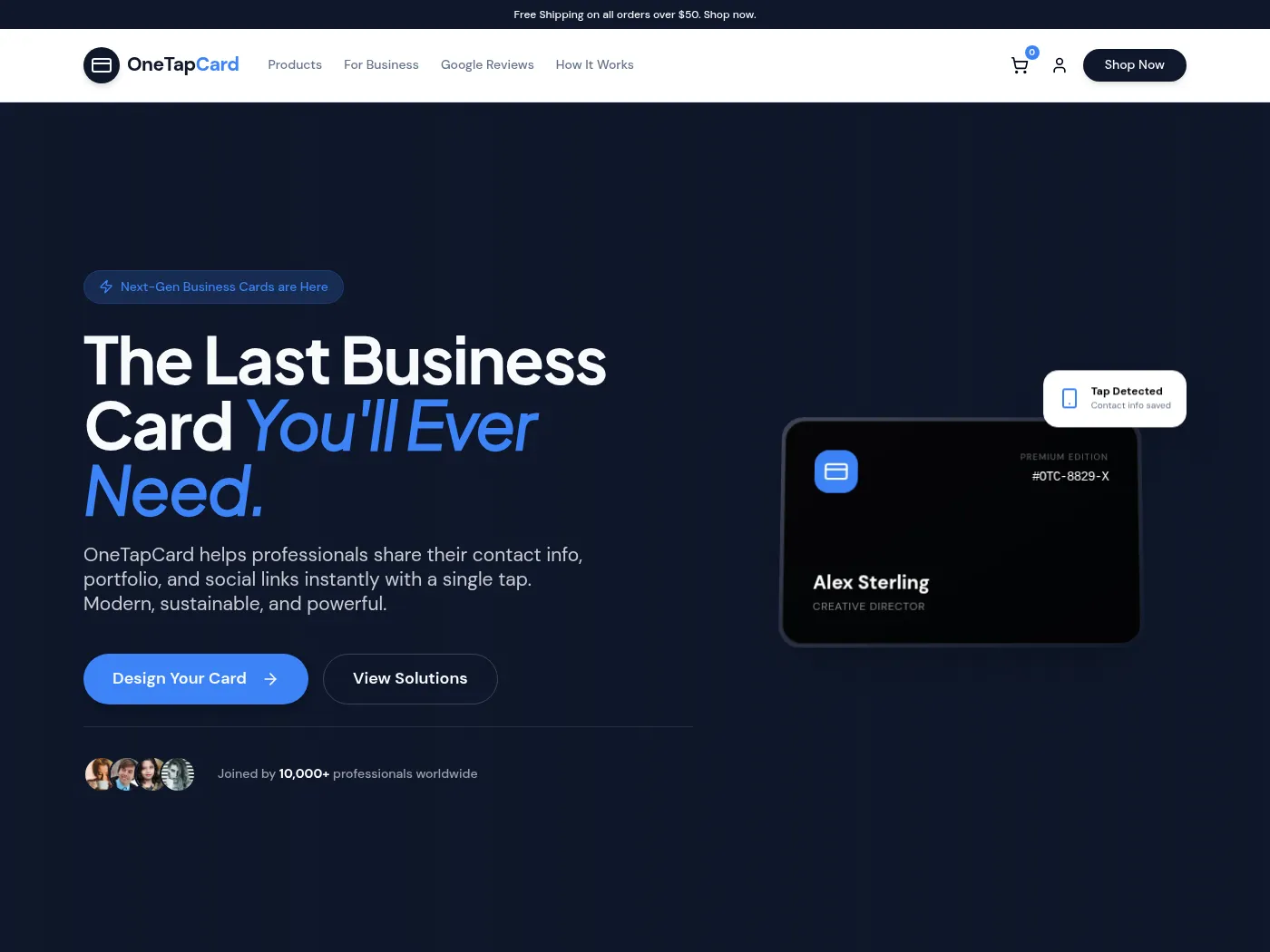 OneTapCard Premium Storefront