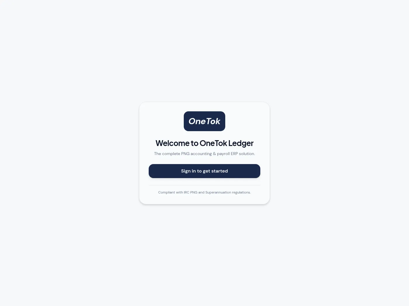 OneTok Ledger SaaS