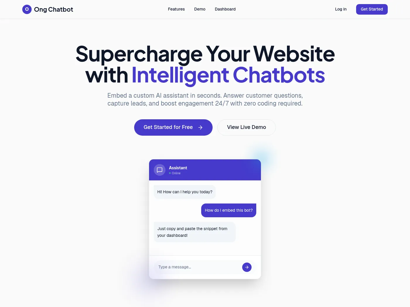 Ong Chatbot Embed