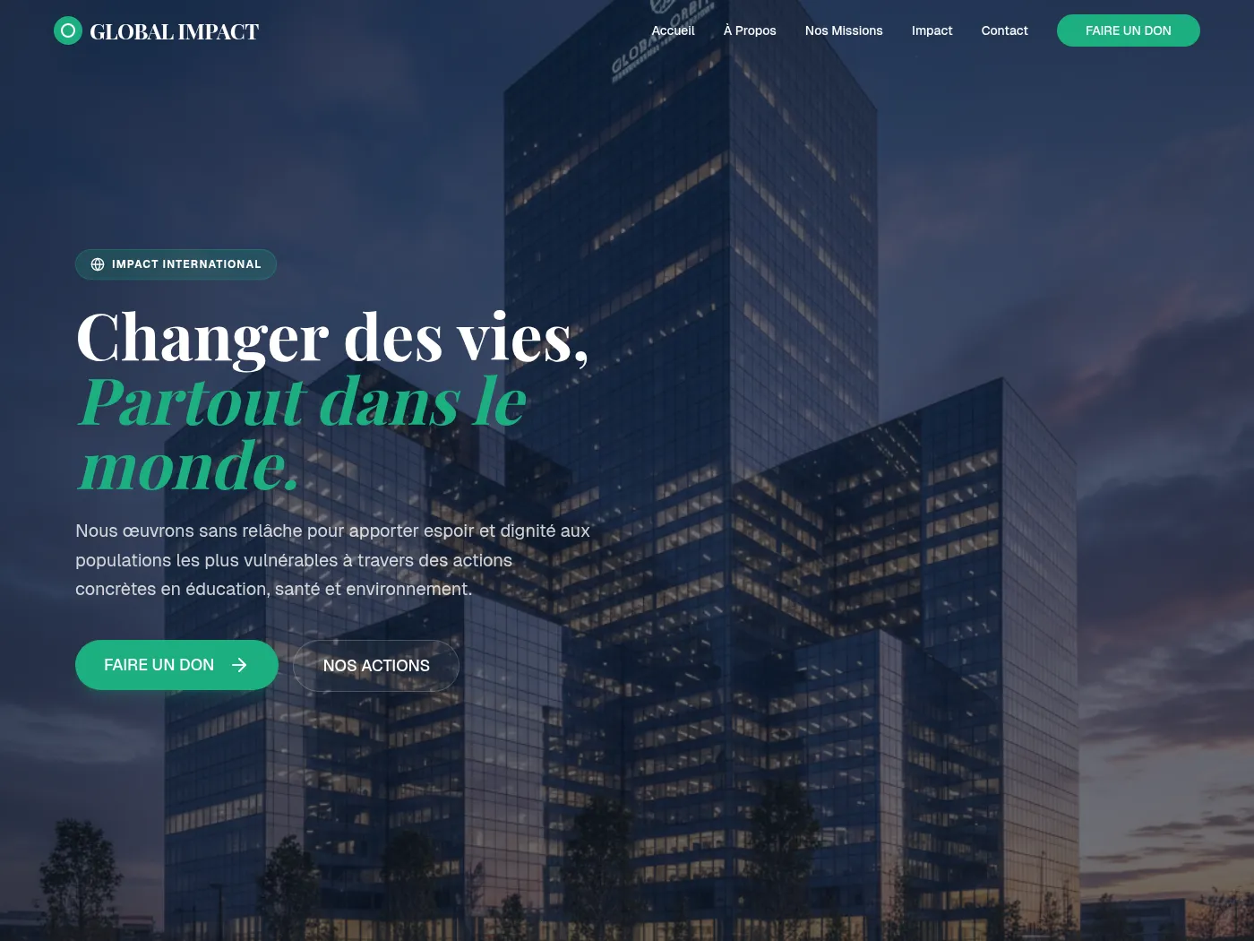 ONG Global Web Portal