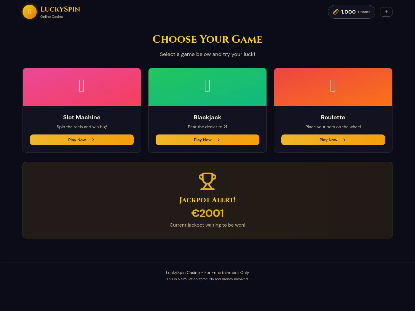 LuckySpin Casino Online