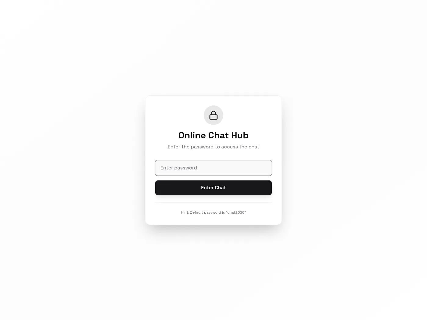 Online Chat Hub