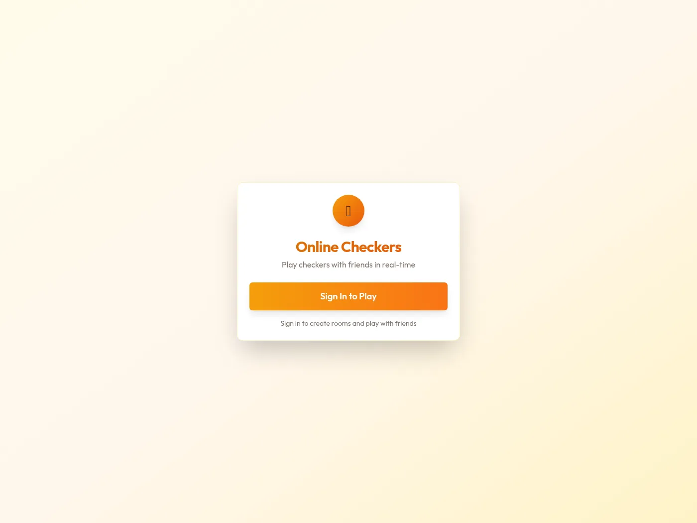 Online Checkers Duel
