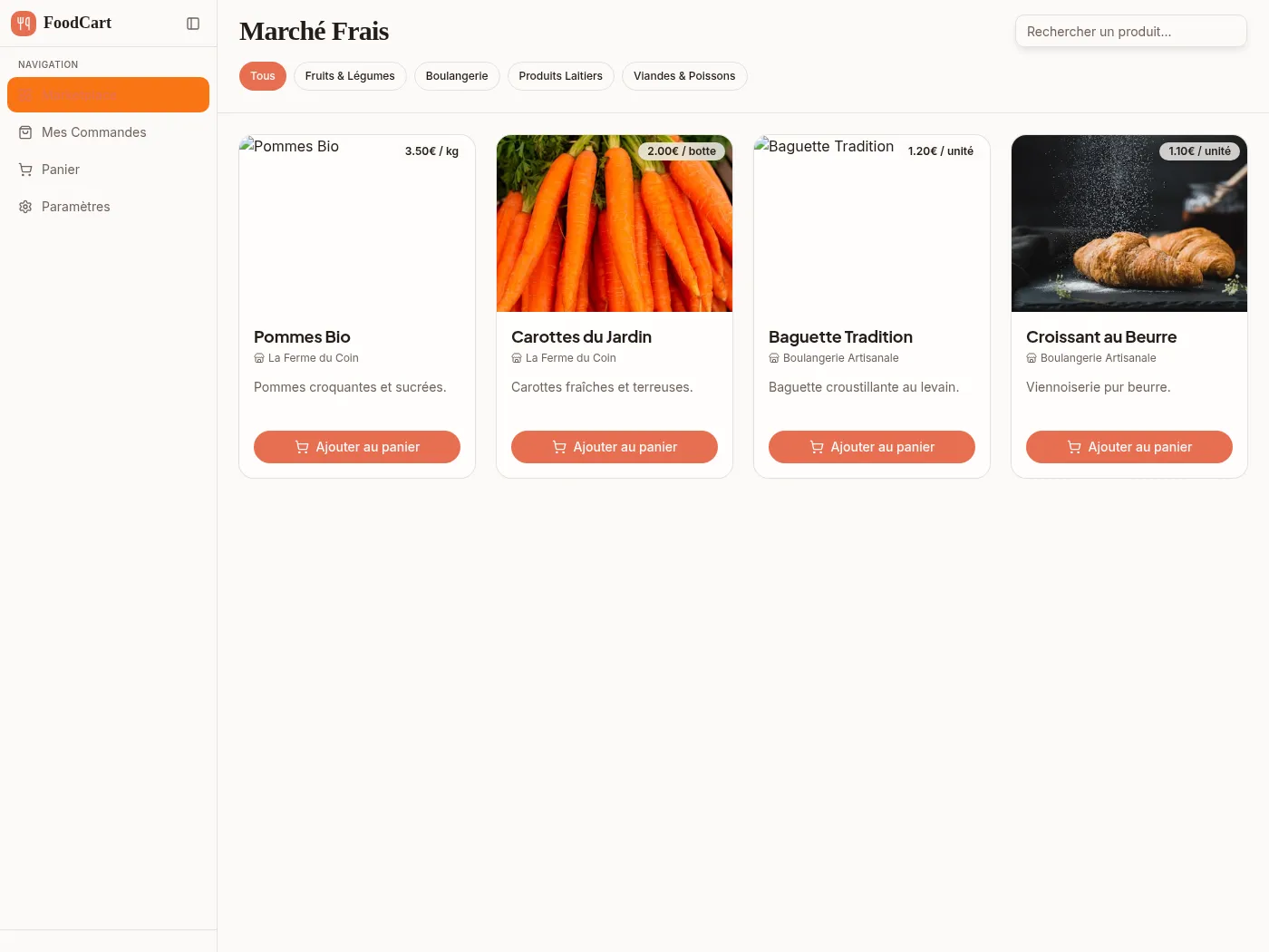FoodCart Online Market
