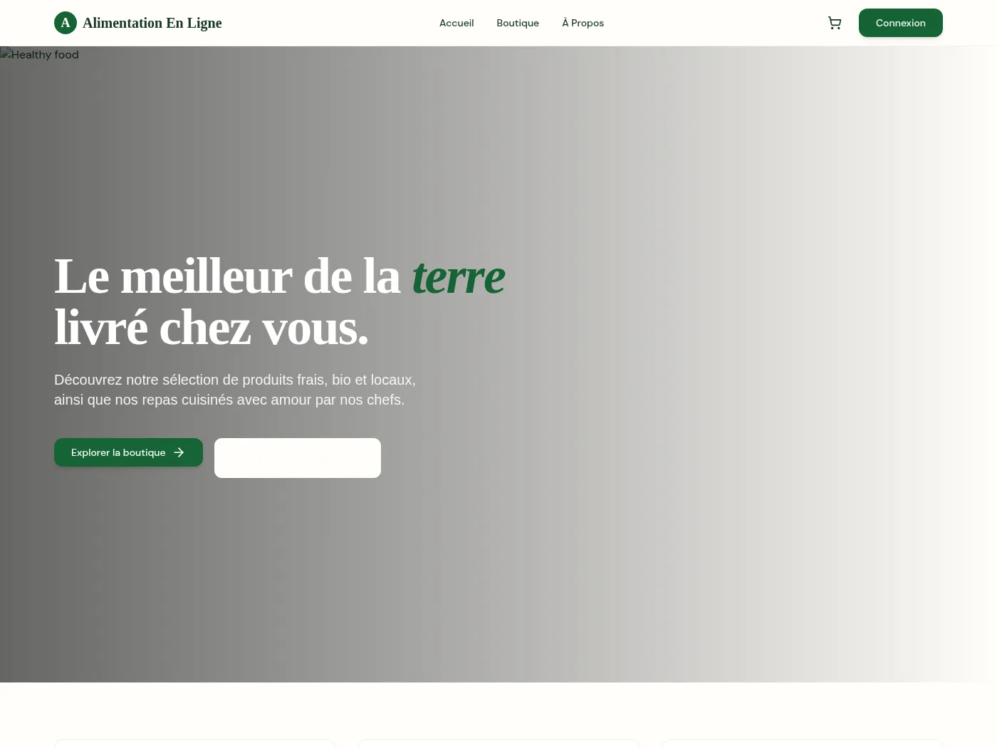 Online Food Supply