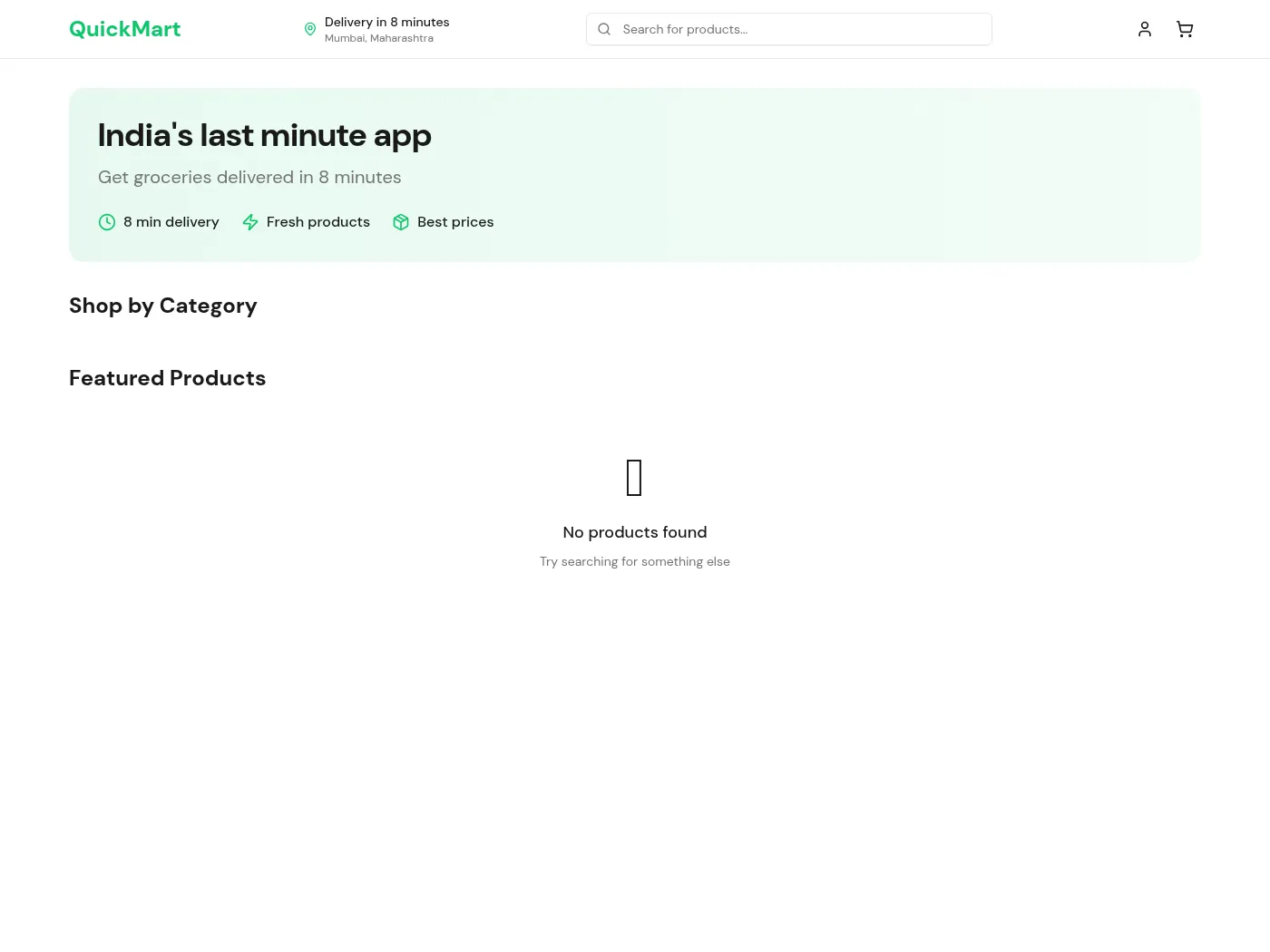 QuickMart Online Grocery