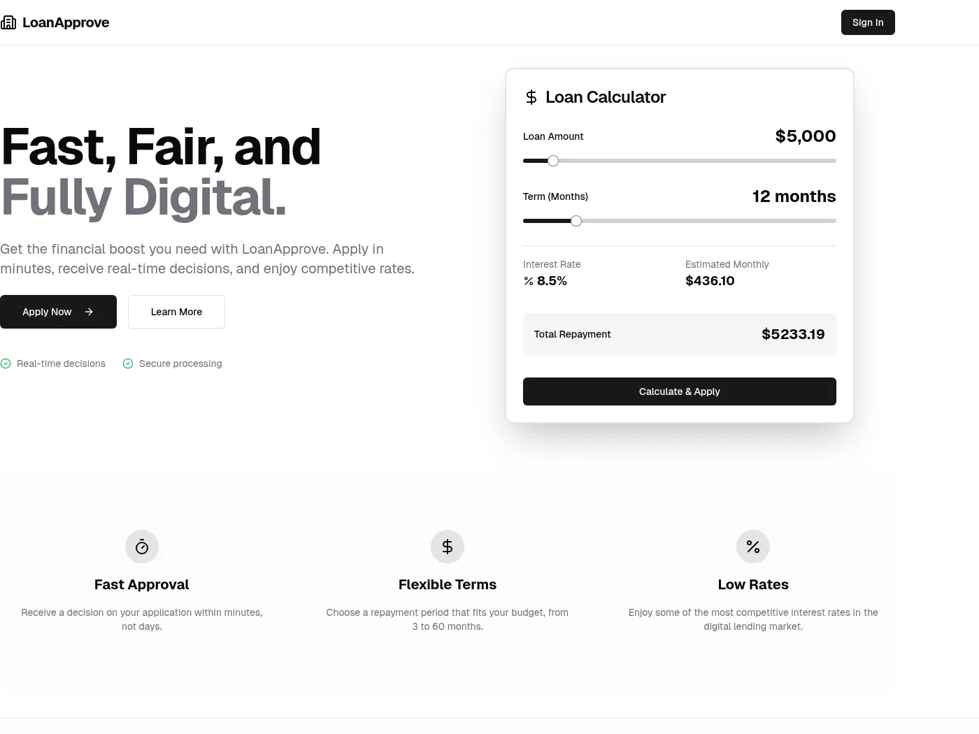 LoanApprove Online