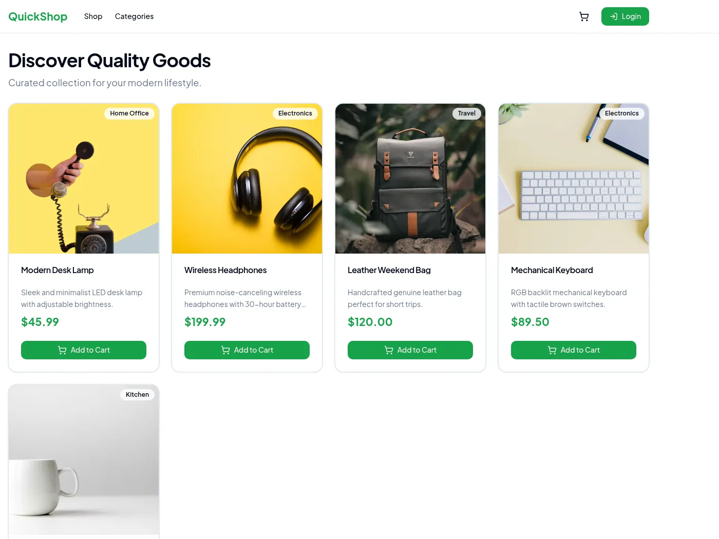 QuickShop Online Store
