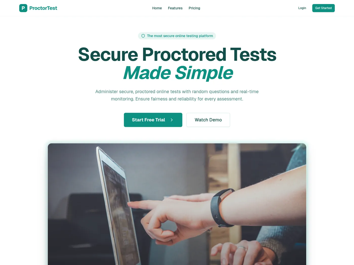 Online Proctored Test App