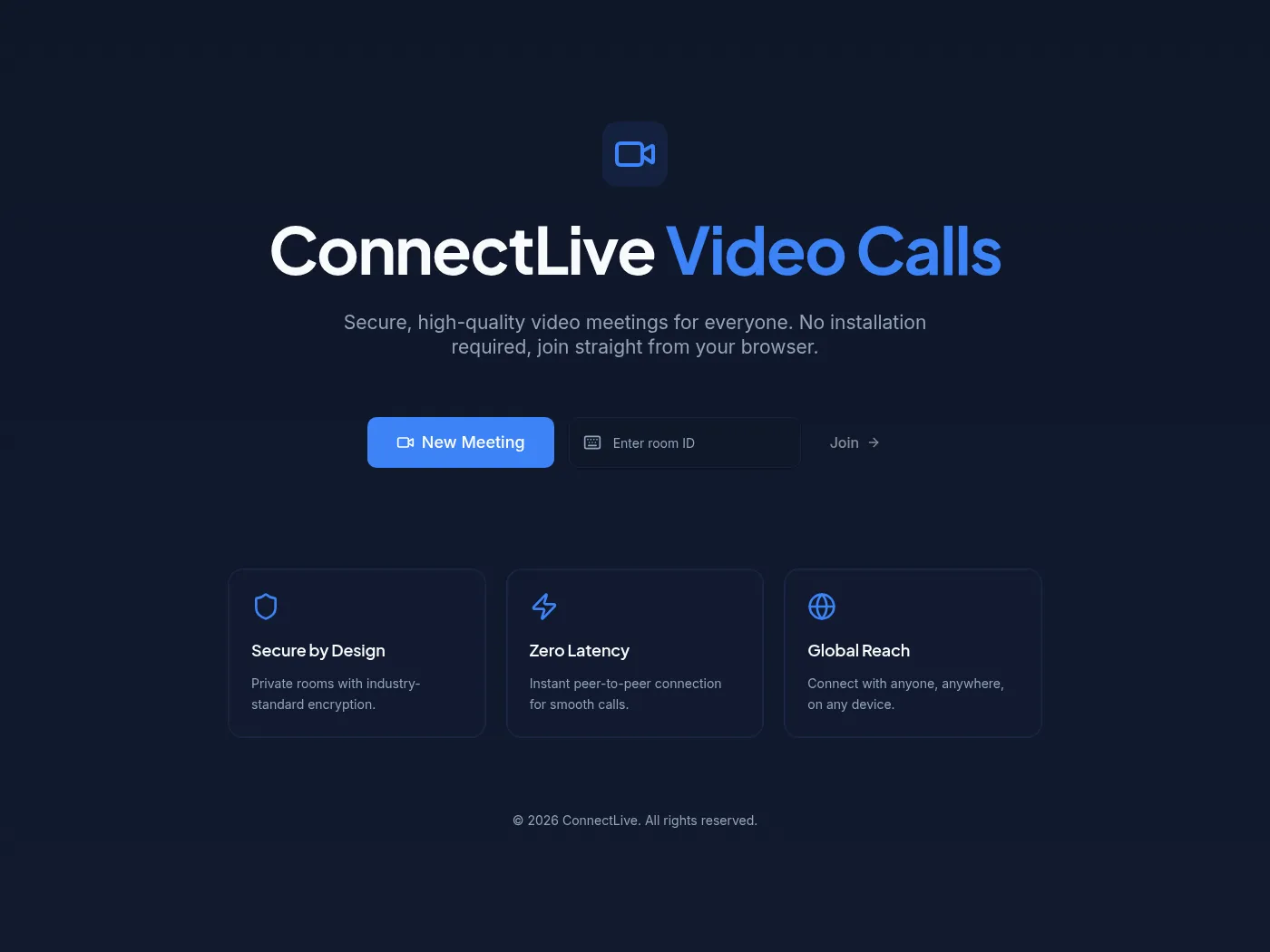 ConnectLive Video Calls