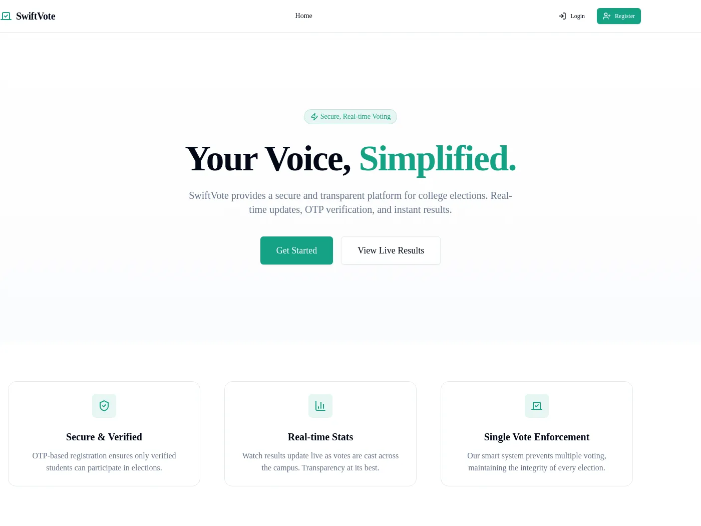 SwiftVote Online Voting