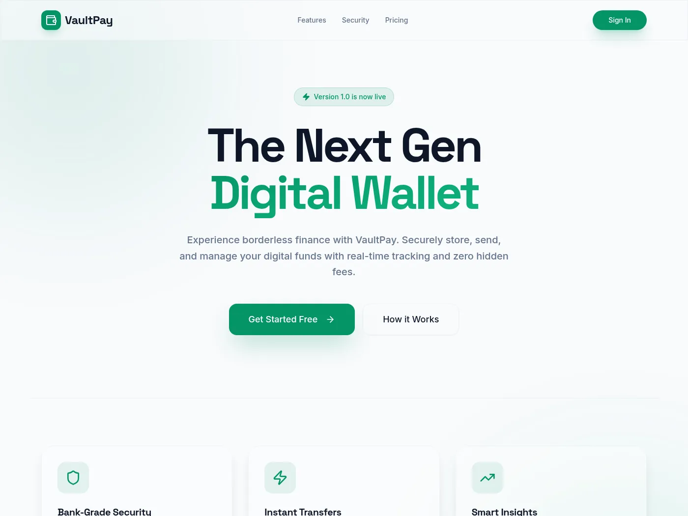 VaultPay Wallet