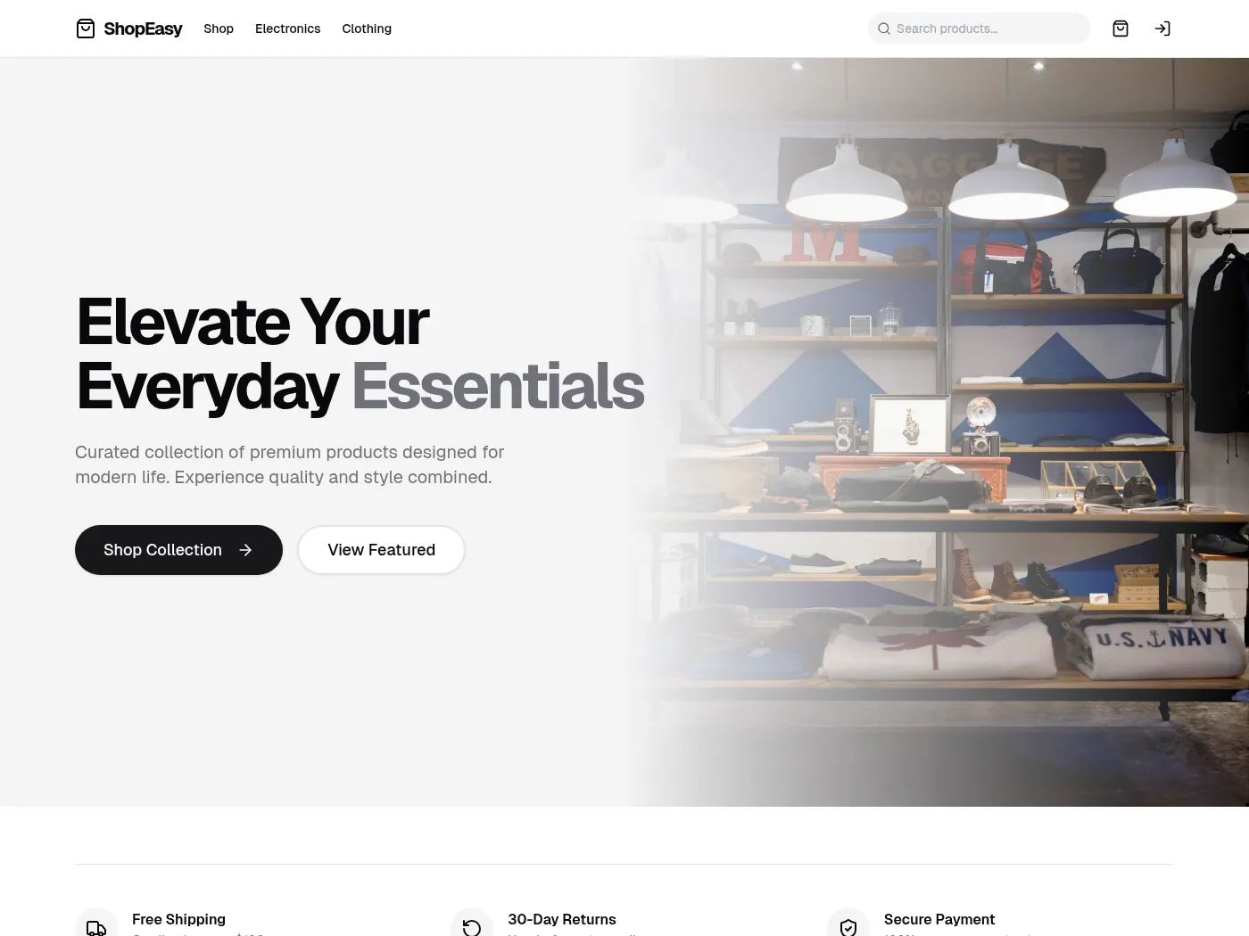 ShopEasy Web Store