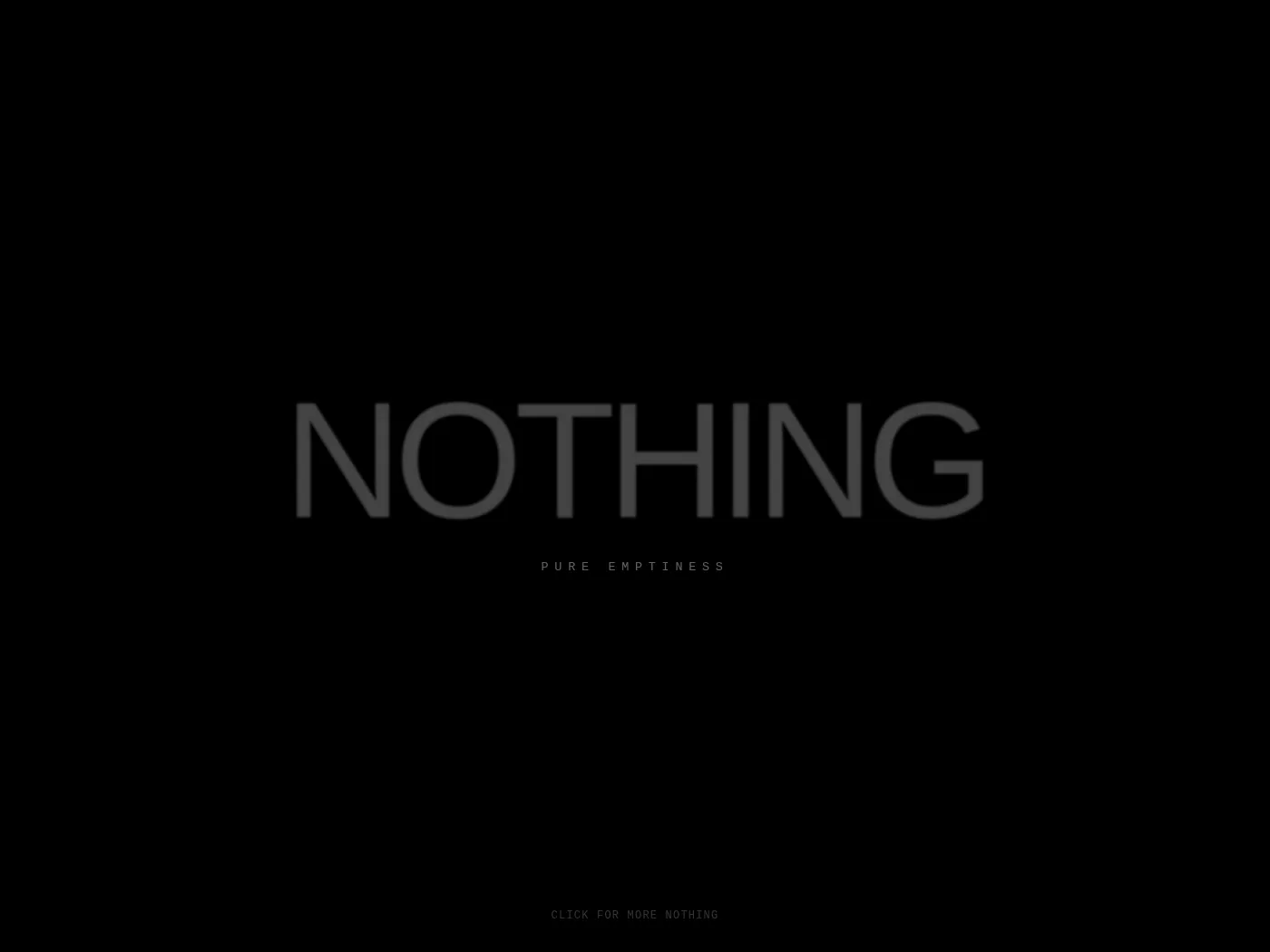 Only Nothing App