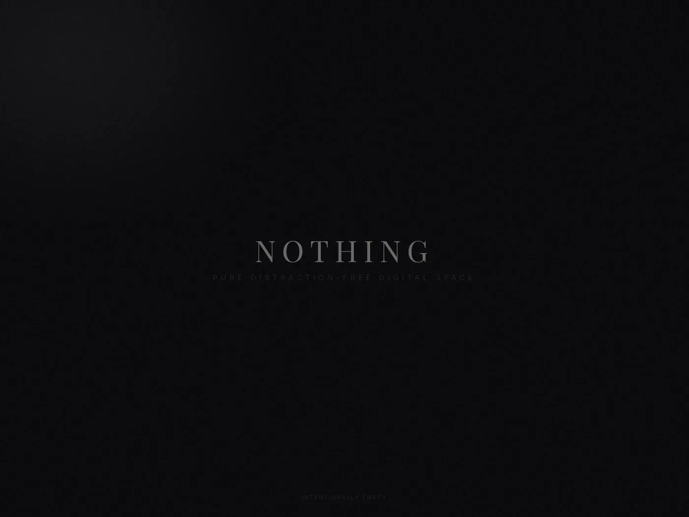Only Nothing App