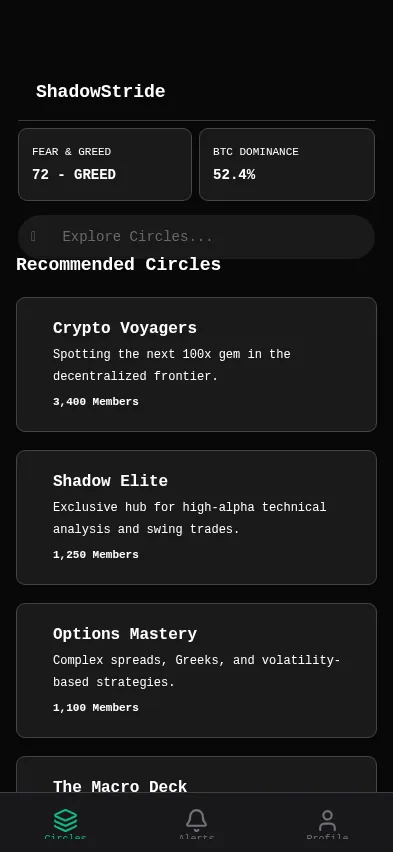 OnShadowStride Traders Hub
