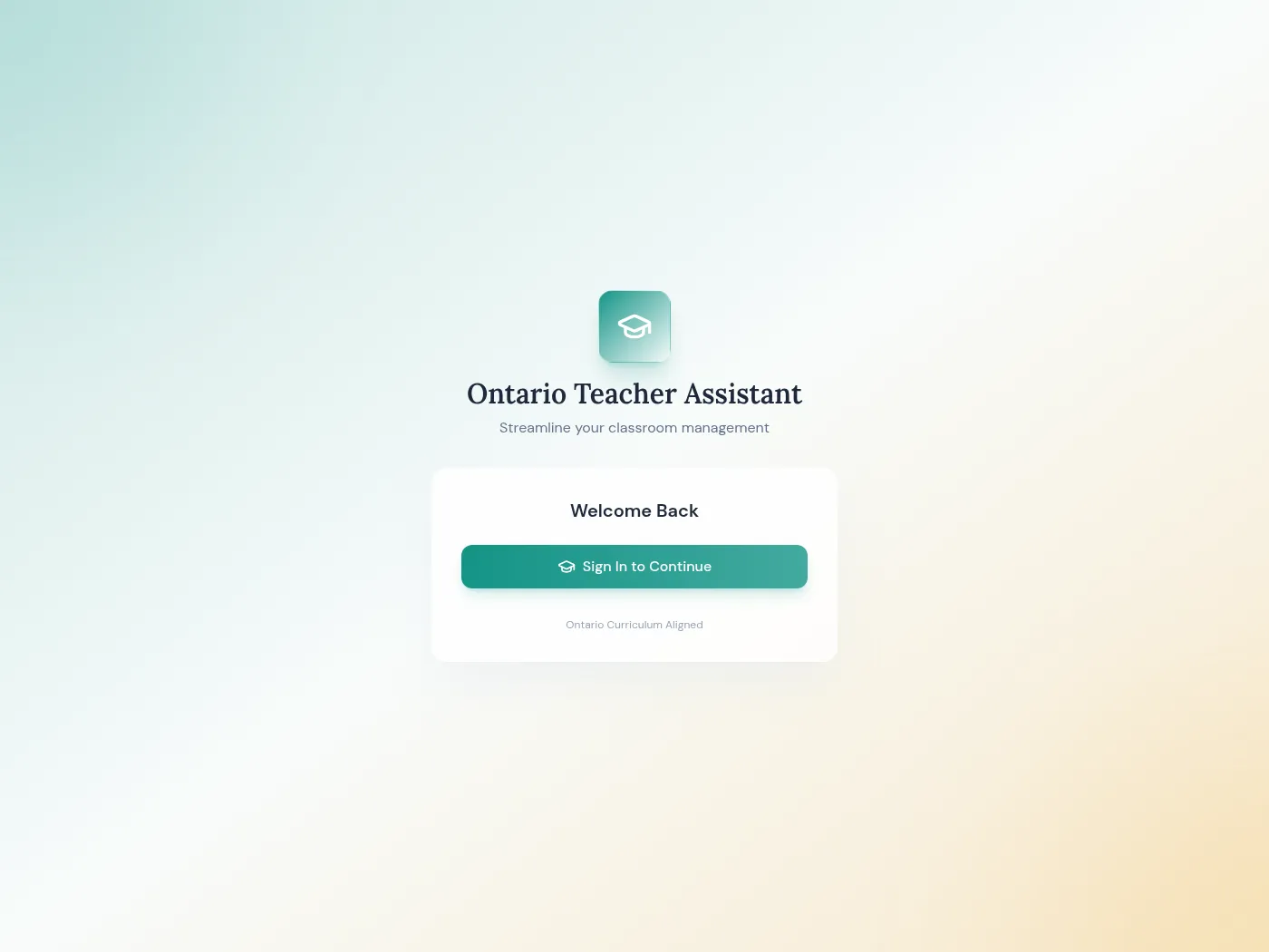 Ontario Teacher Assistant