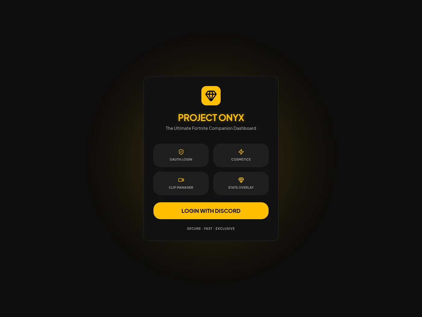 Project Onyx Dashboard