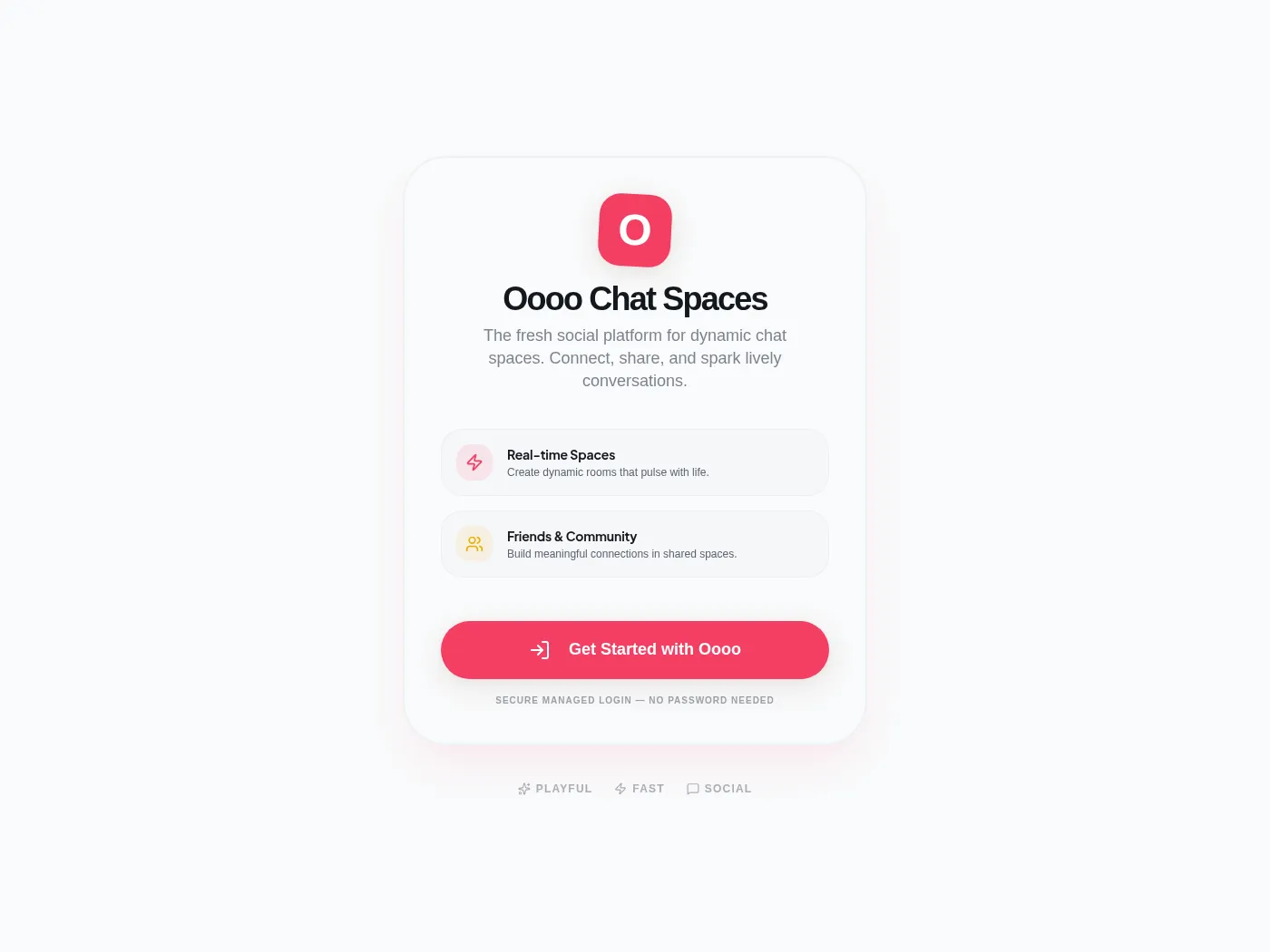 Oooo Chat Spaces