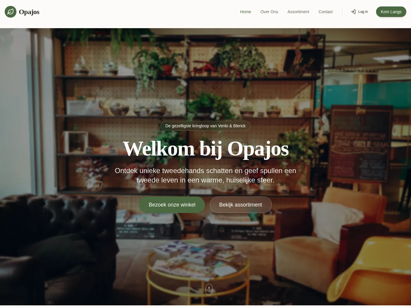 Opajos Kringloop Website