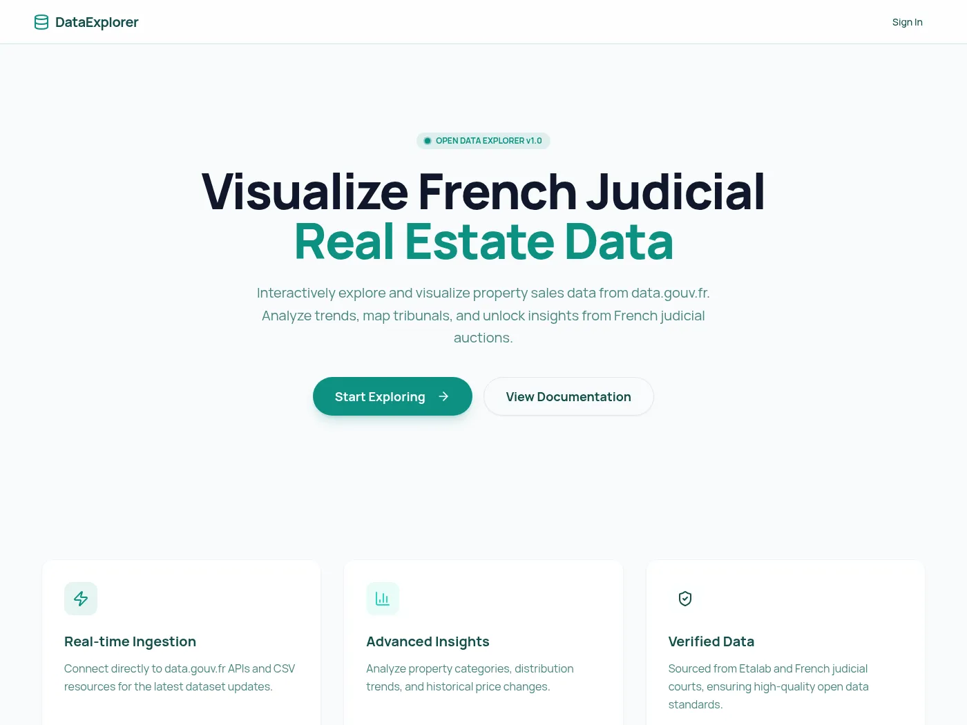 Open Data Explorer