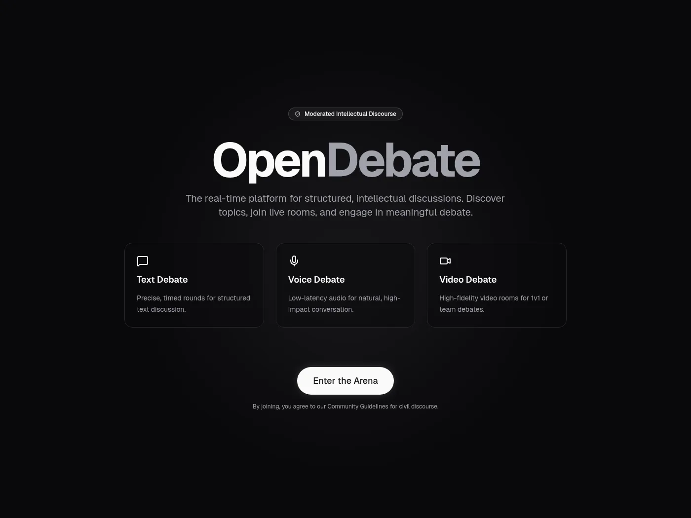 OpenDebate Platform