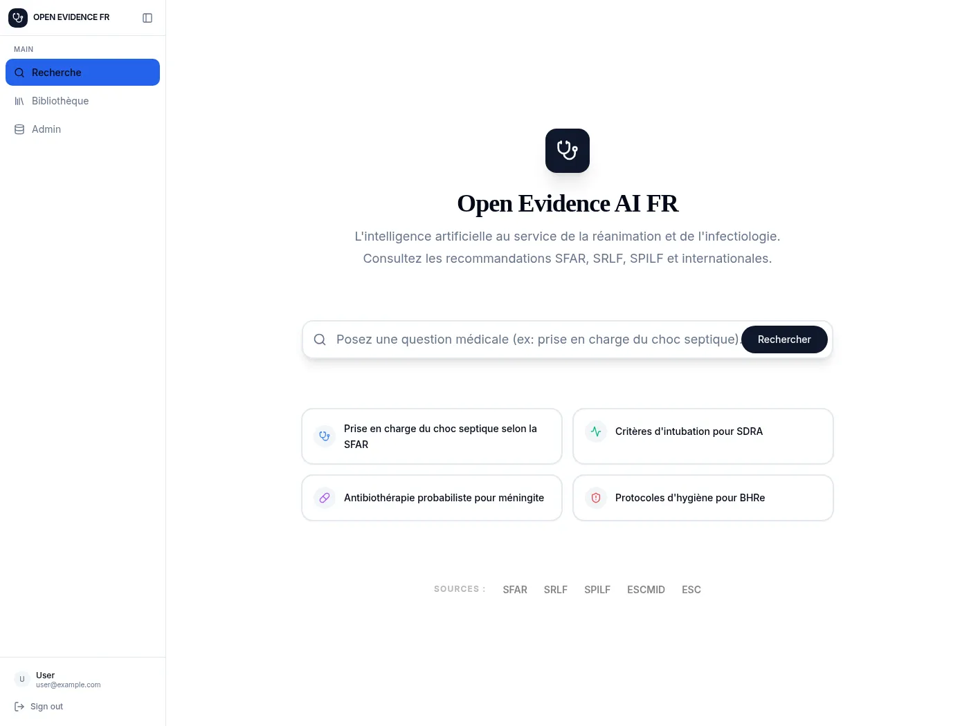 Open Evidence AI FR