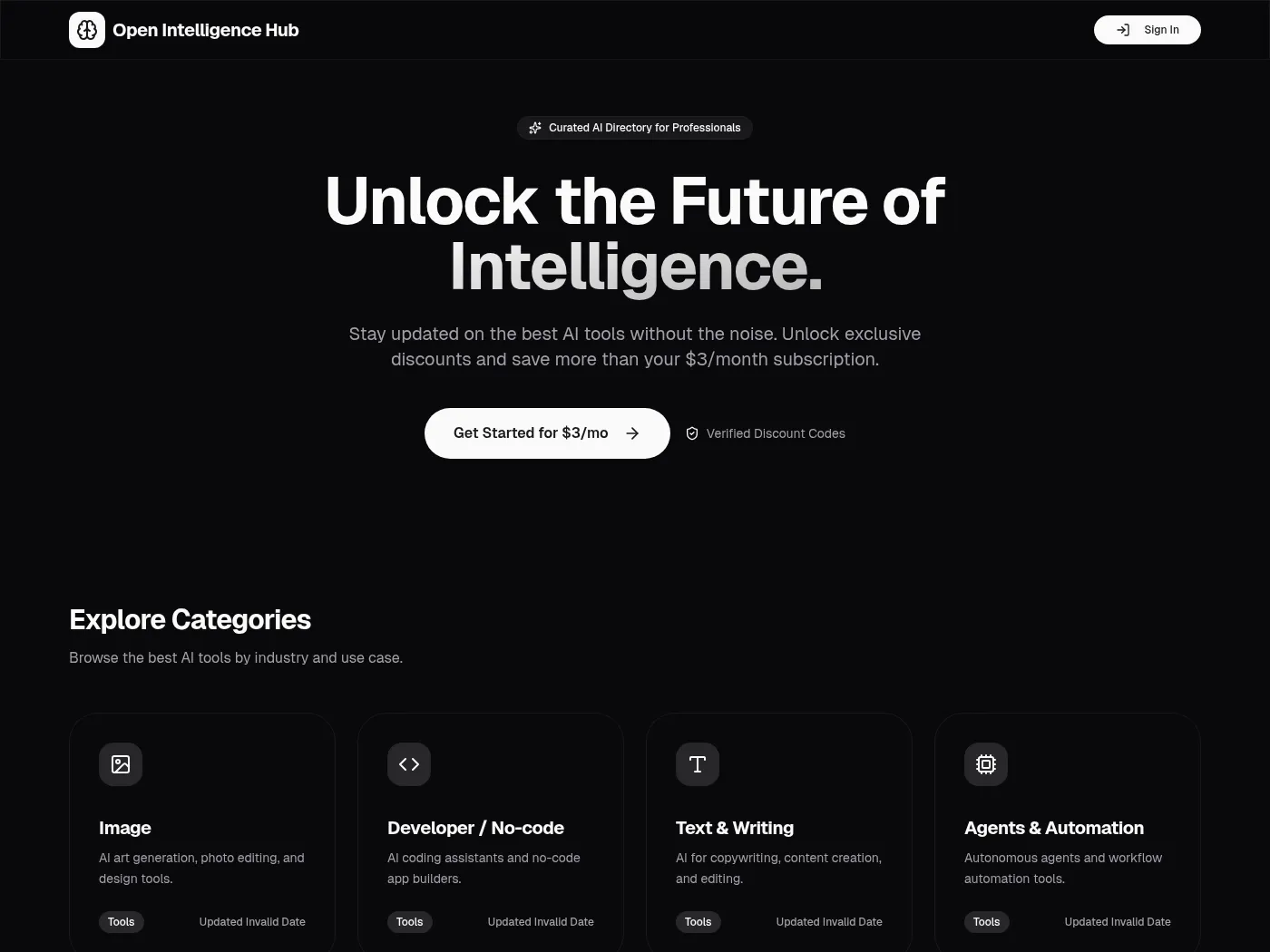 Open Intelligence Hub