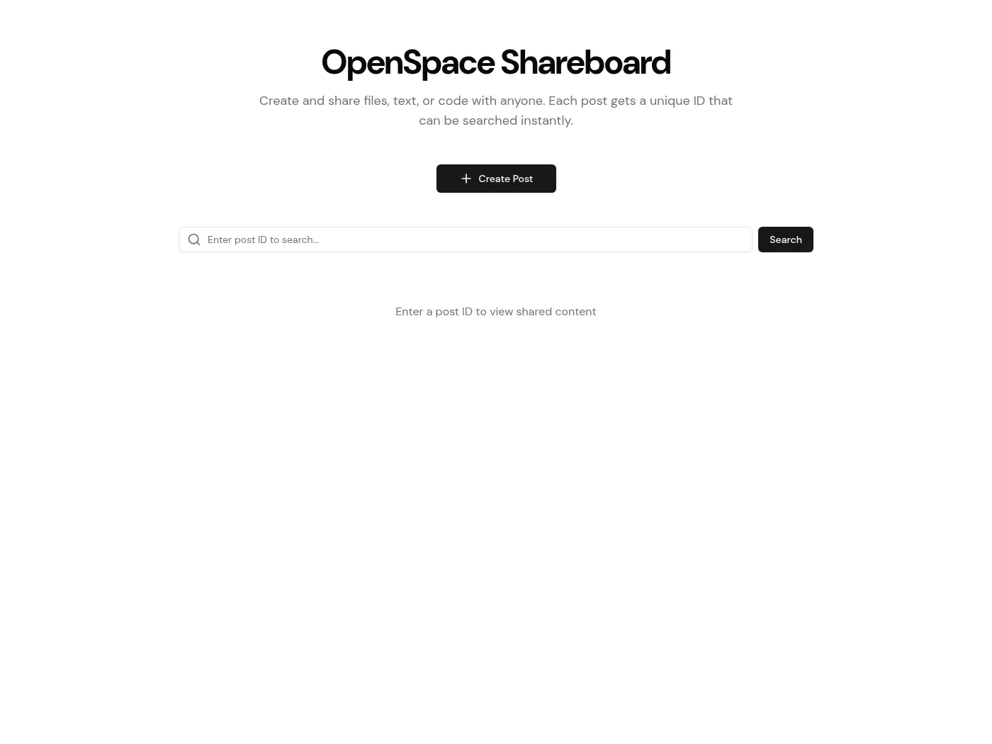 OpenSpace Shareboard