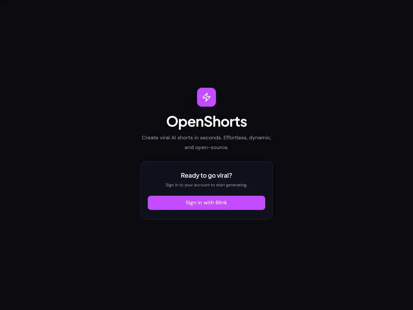 Open Shorts AI
