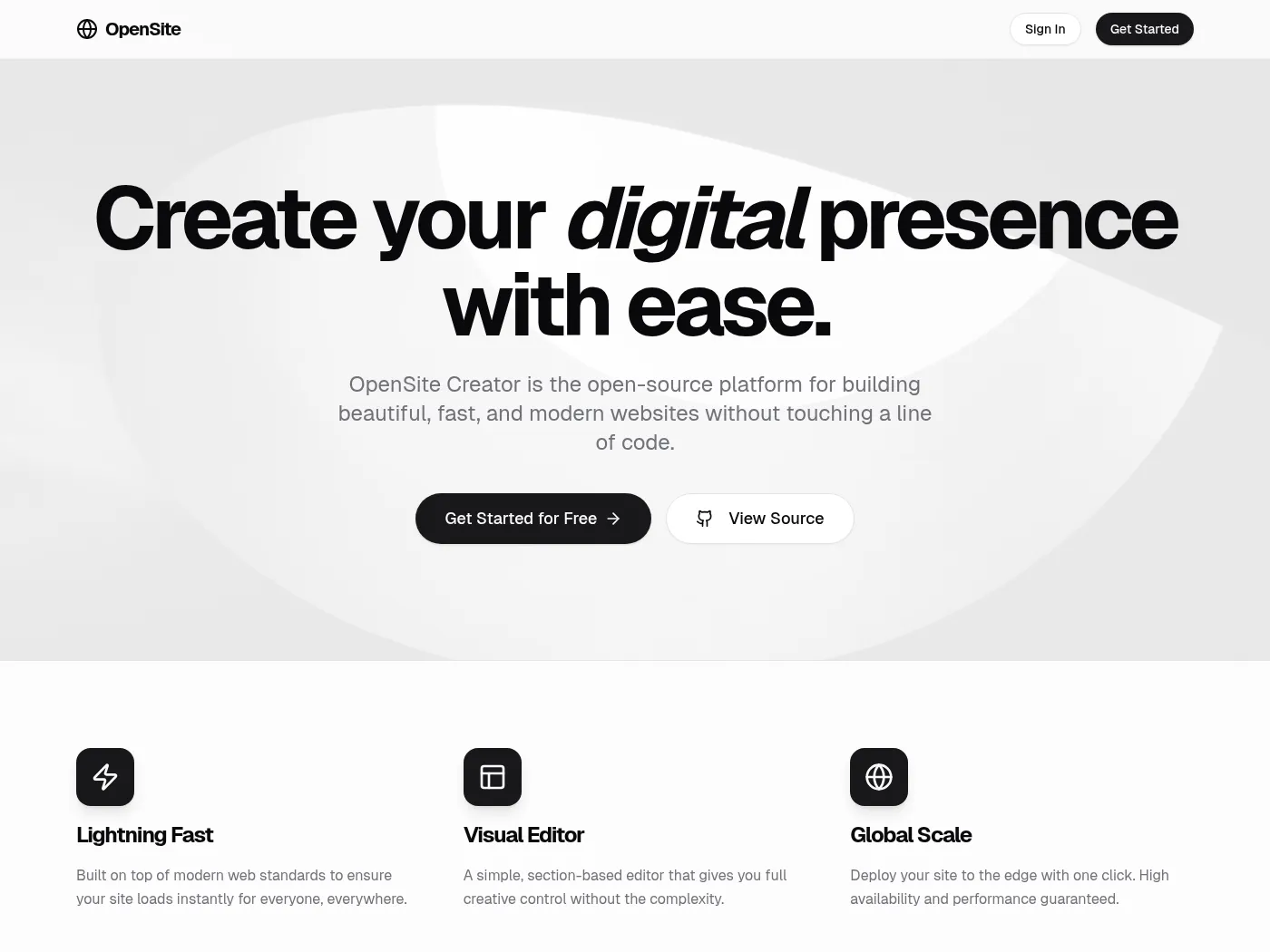 OpenSite Creator