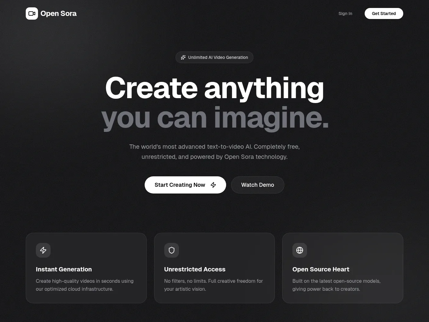 Open Sora Video Generator