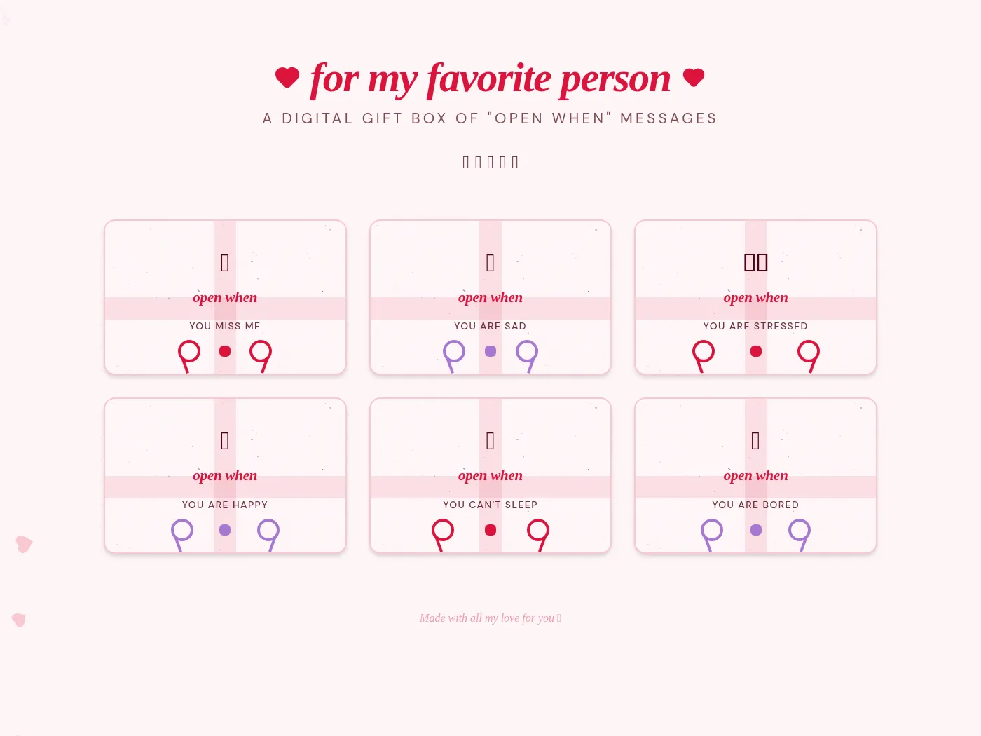 Open When Gift Box