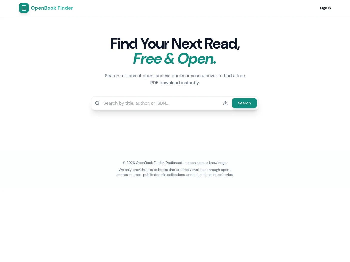 OpenBook Finder