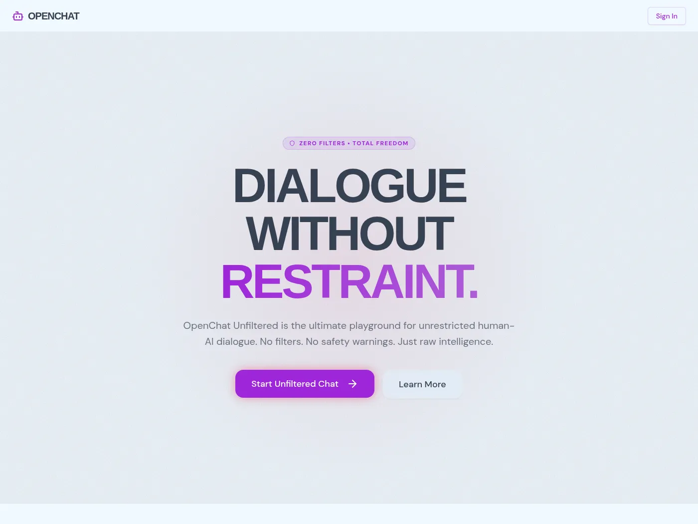 OpenChat Unfiltered