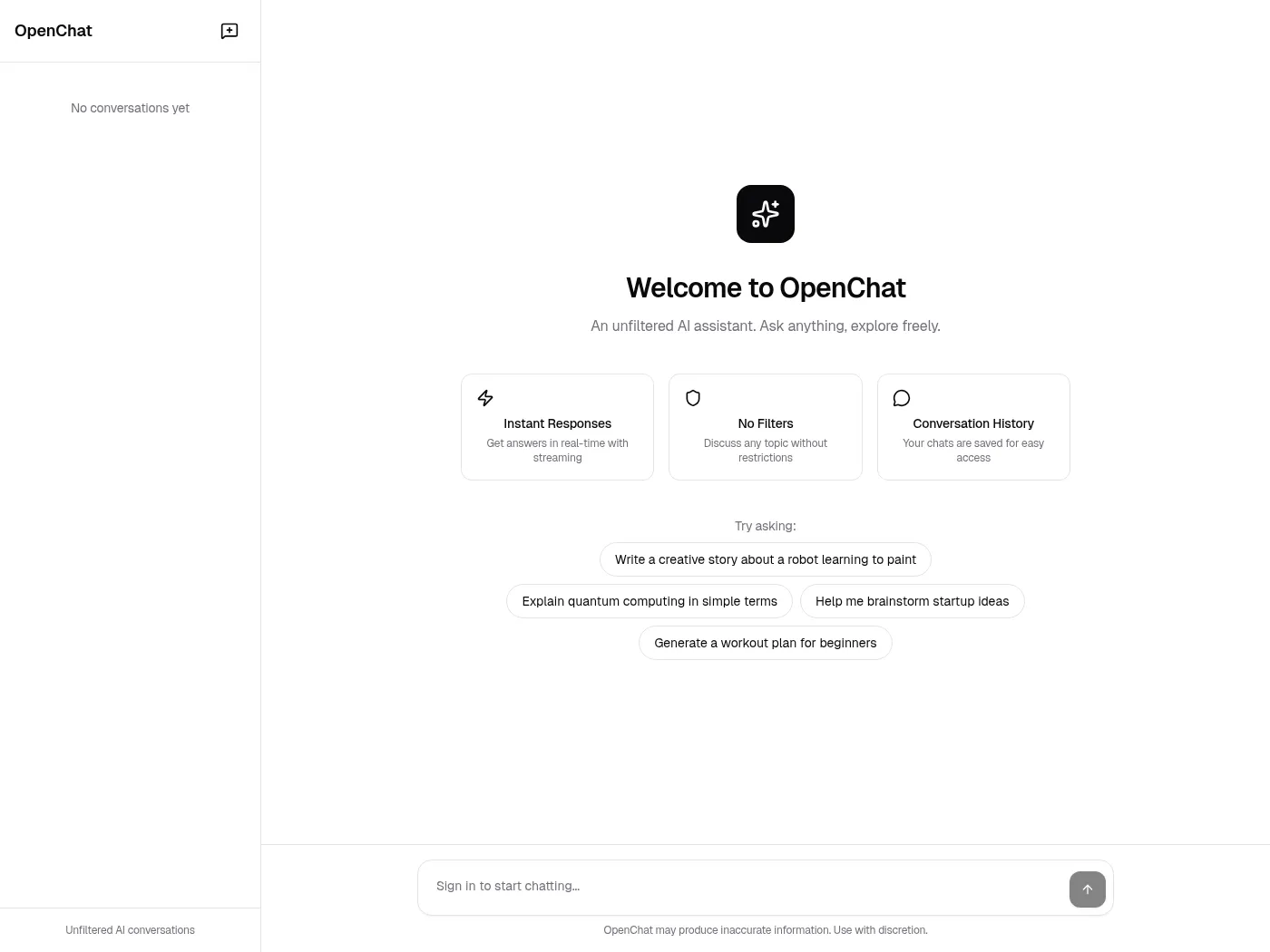 OpenChat Unfiltered