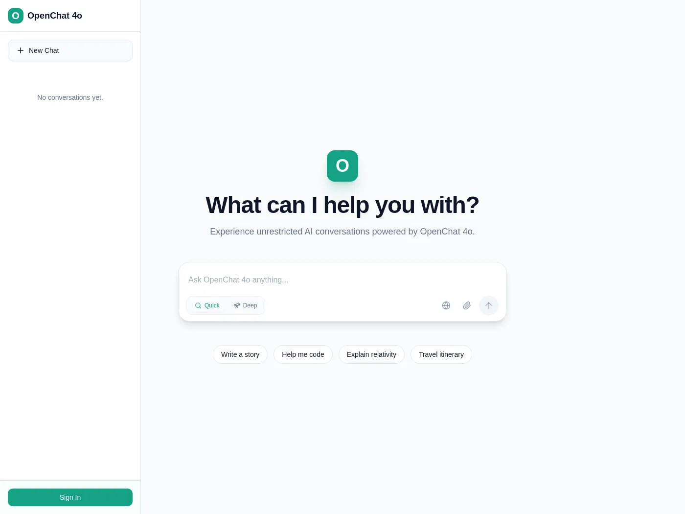 OpenChat 4o Clone