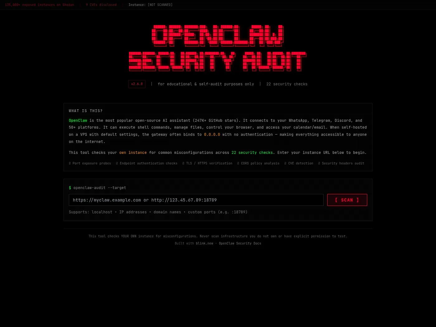 OpenClaw Audit Dashboard