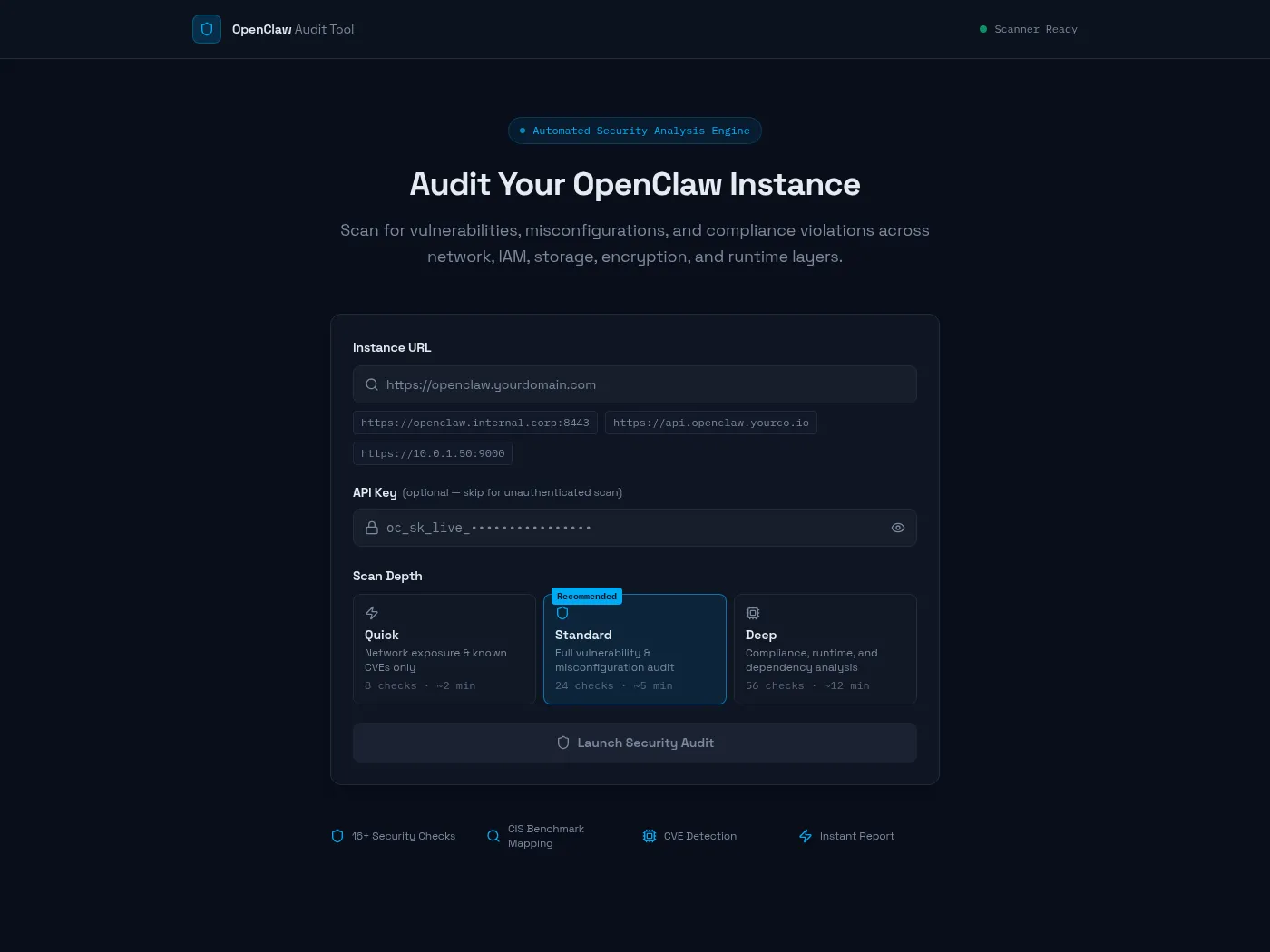 OpenClaw Audit Tool