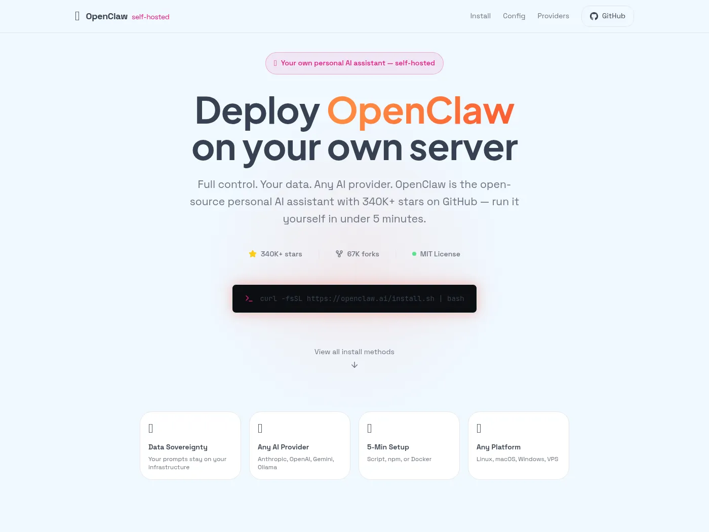 OpenClaw Self-Hosted Portal