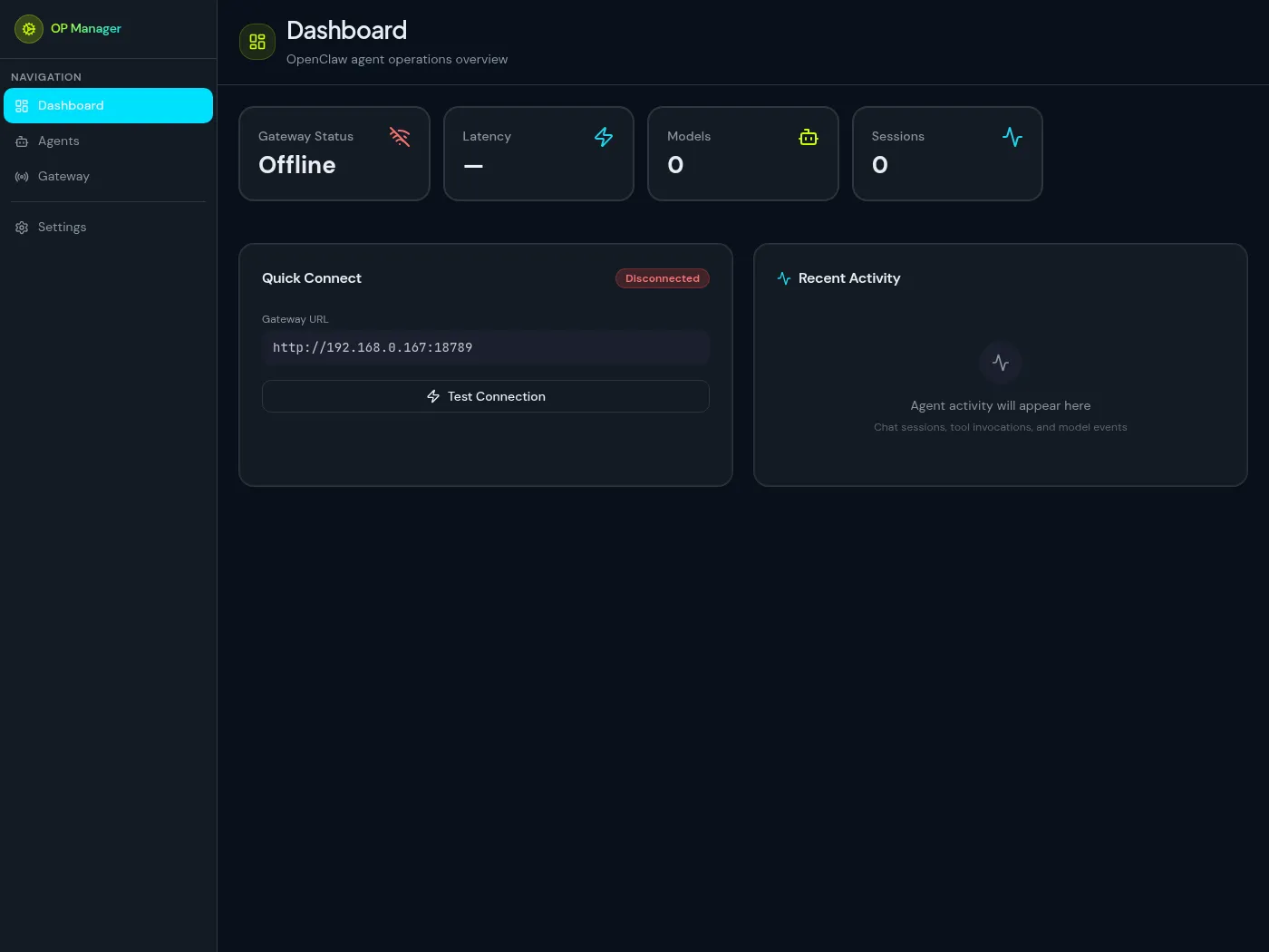 OpenClaw Manager Web