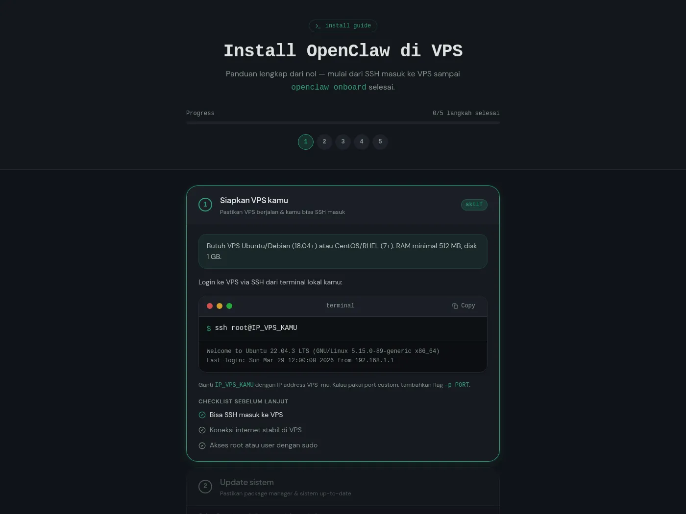 OpenClaw VPS Install Guide