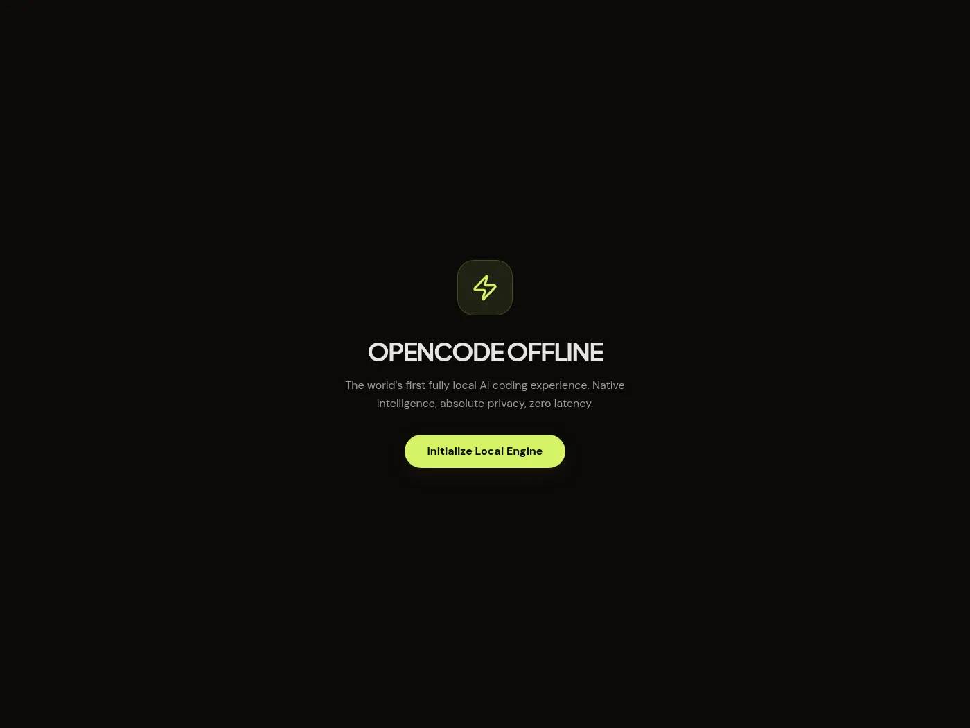 OpenCode Offline AI